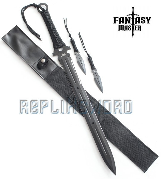 Pack Ninja Epée avec Kunais, Ninjato et Arme de Jet, FM-655 - Repliksword