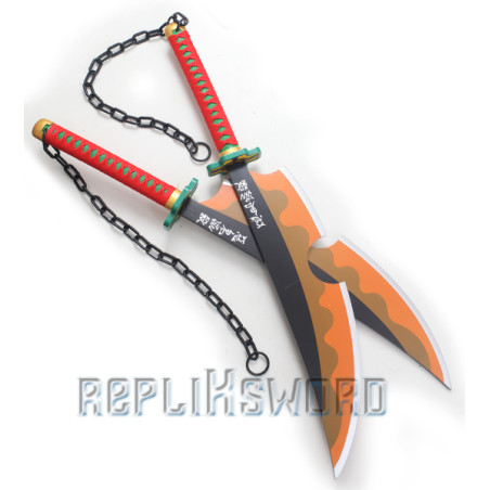 Achat Epee Tengen Pas Cher, Demon Slayer Sabre Bois - Repliksword