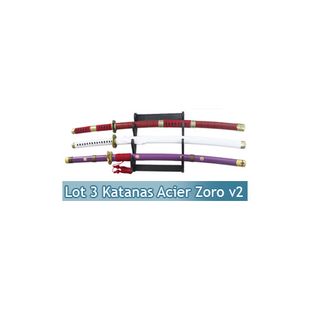 Achat 3 sabres de Zoro Pas cher, Replique Katana One Piece Repliksword