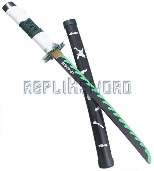 Achat Epee Demon Slayer Sanemi Bois Presentoir en Bois - Repliksword