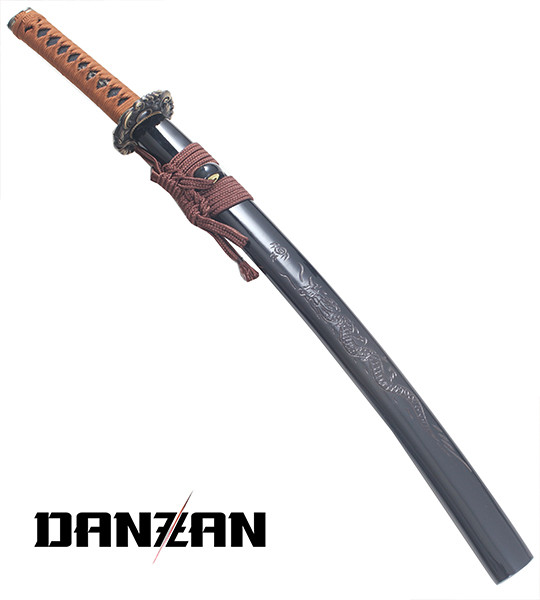 Achat Wakizashi Dragon Pas Cher, Sabre en Bois Danzan - Repliksword