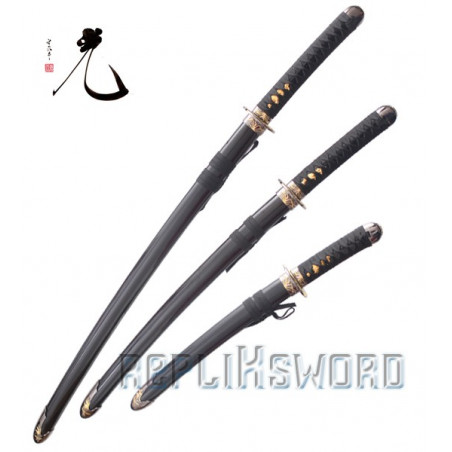 Katana Set de 3, Ensemble de 3 Katanas, Katanas Pas Cher - Repliksword