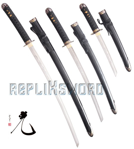 Katana Set de 3, Ensemble de 3 Katanas, Katanas Pas Cher - Repliksword