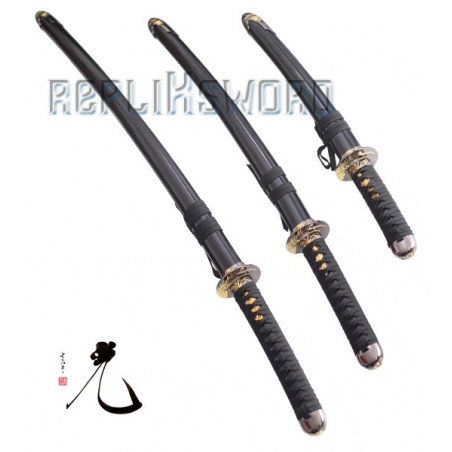 Katana Set de 3, Ensemble de 3 Katanas, Katanas Pas Cher - Repliksword